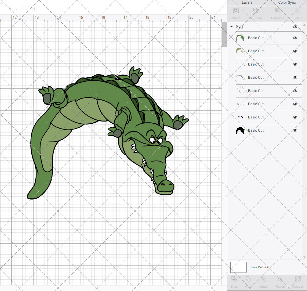 Crocodile - Peter Pan, Svg, Dxf, Eps, Png - SvgShopArt