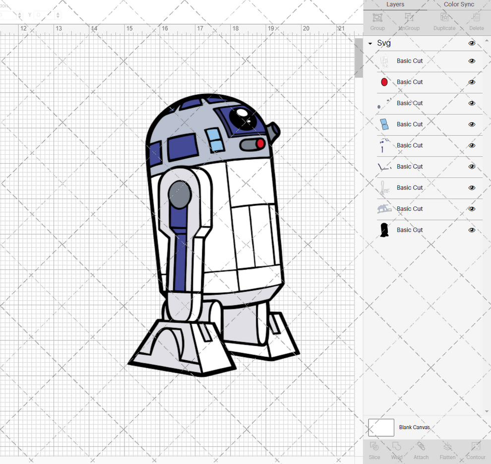 R2-D2 - Star Wars, Svg, Dxf, Eps, Png - SvgShopArt