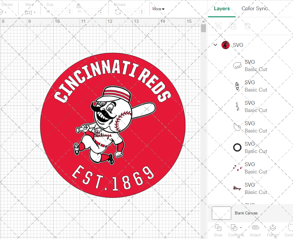Cincinnati Reds Circle 1959, Svg, Dxf, Eps, Png - SvgShopArt