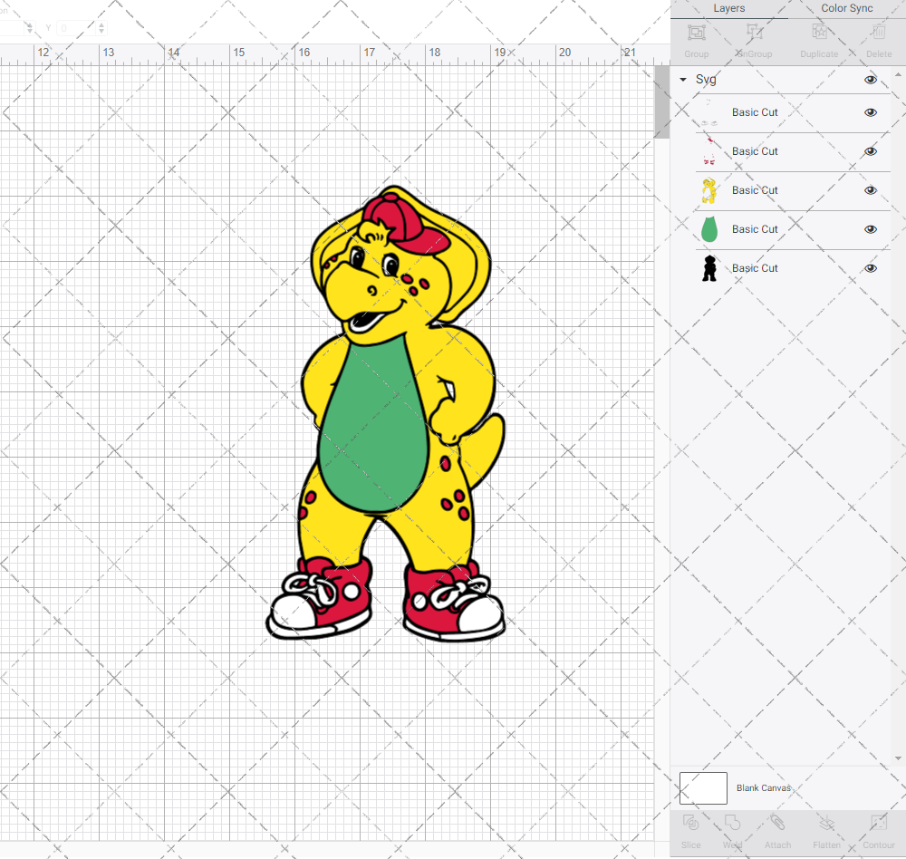 B.J. - Barney & Friends, Svg, Dxf, Eps, Png - SvgShopArt