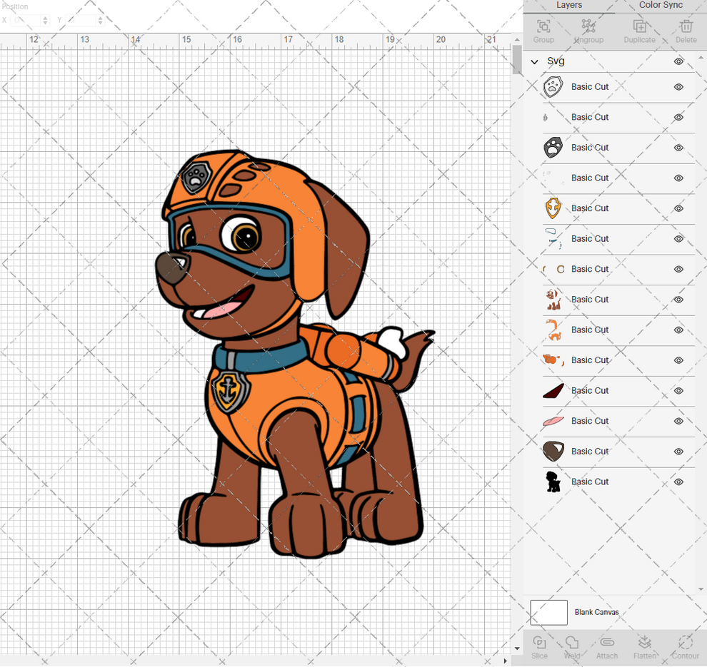 Zuma - Paw Patrol 002, Svg, Dxf, Eps, Png - SvgShopArt