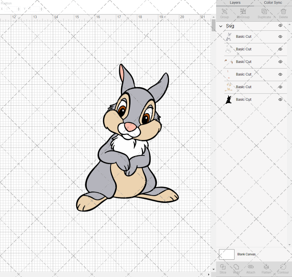 Thumper - Bambi, Svg, Dxf, Eps, Png - SvgShopArt