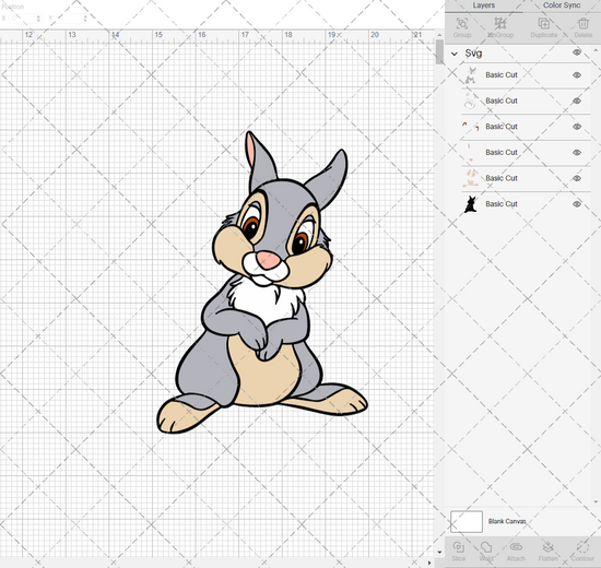 Thumper - Bambi, Svg, Dxf, Eps, Png - SvgShopArt