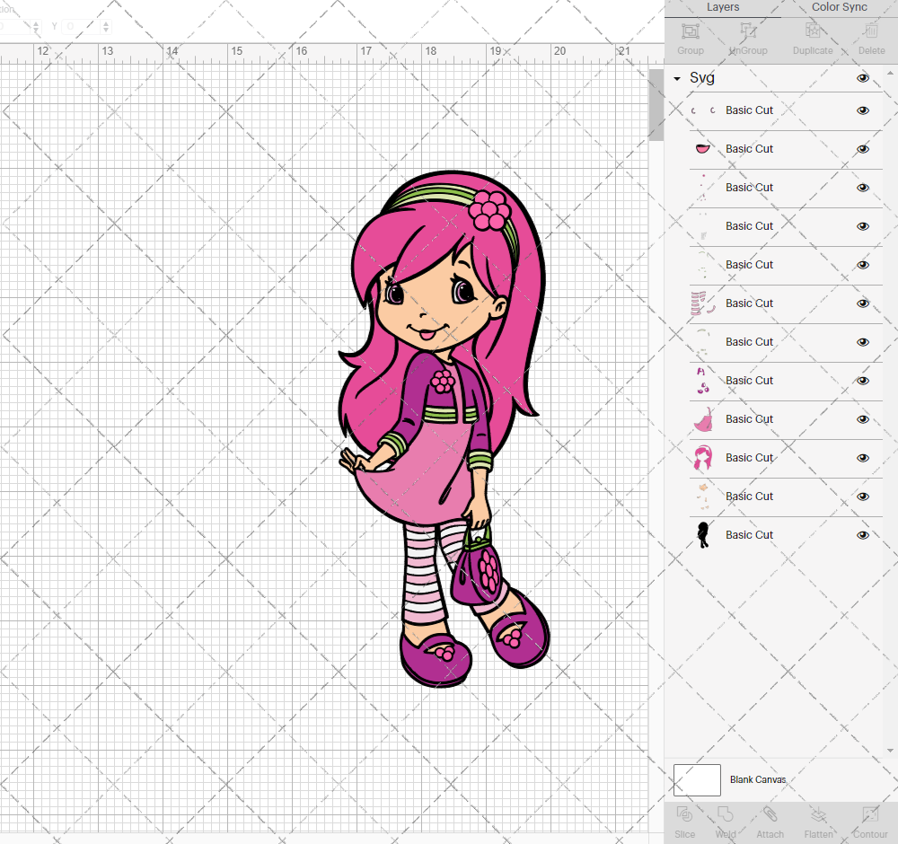 Raspberry Torte - Strawberry Shortcake 003, Svg, Dxf, Eps, Png - SvgShopArt