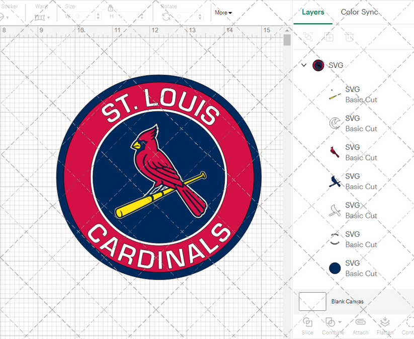 St. Louis Cardinals Circle 1999 002, Svg, Dxf, Eps, Png - SvgShopArt