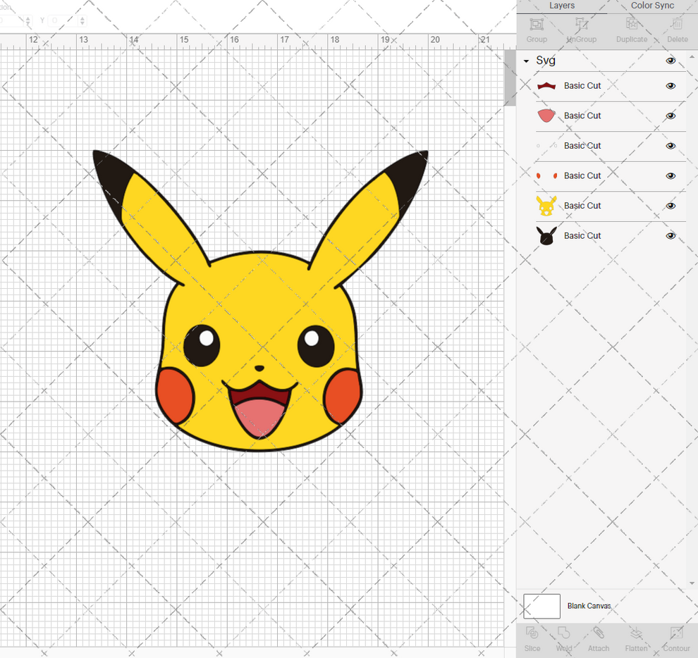 Pikachu - Pokemon 002, Svg, Dxf, Eps, Png - SvgShopArt