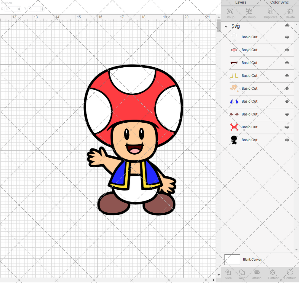 Toad - Super Mario Bros, Svg, Dxf, Eps, Png - SvgShopArt