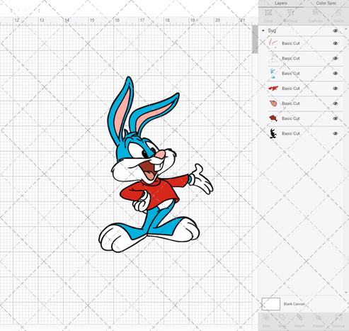 Buster Bunny - Tiny Toon Adventures, Svg, Dxf, Eps, Png – SvgShopArt