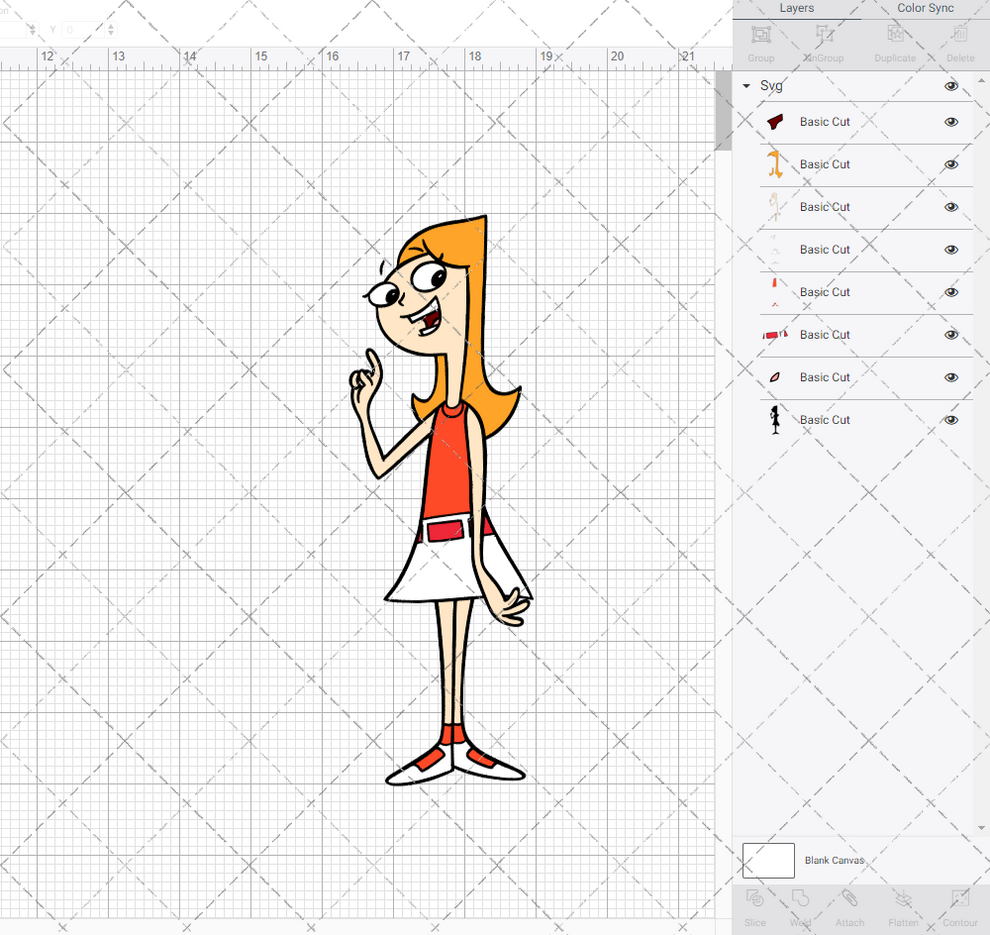 Candace Flynn - Phineas and Ferb, Svg, Dxf, Eps, Png - SvgShopArt