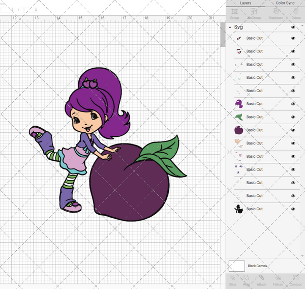 Plum Pudding - Strawberry Shortcake 002, Svg, Dxf, Eps, Png - SvgShopArt