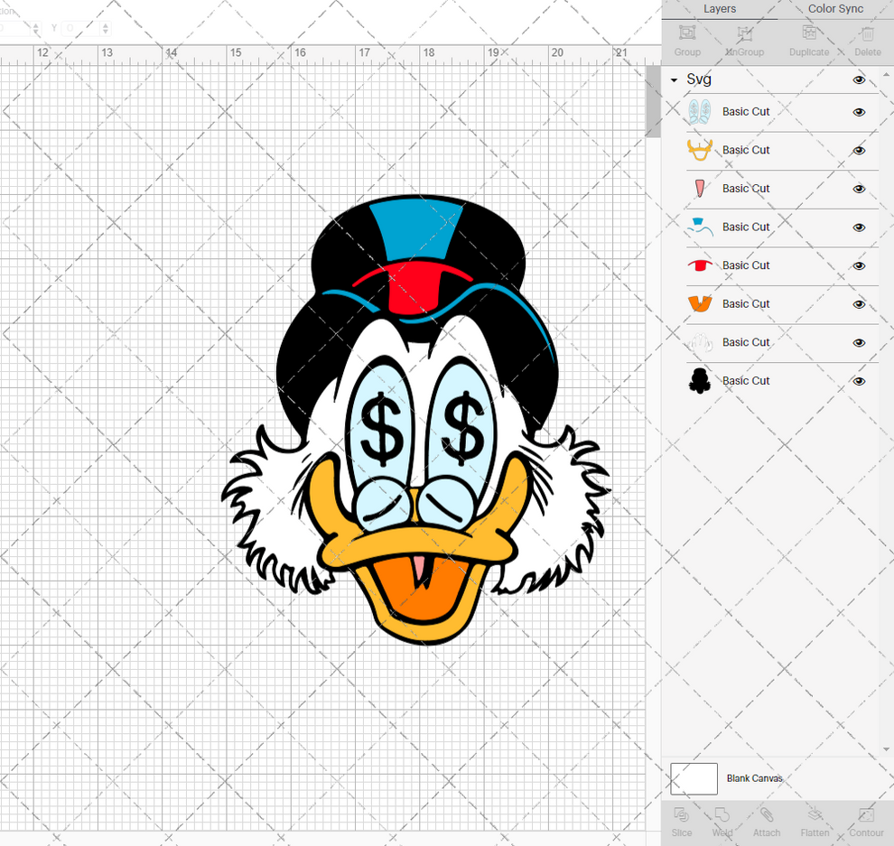 Scrooge McDuck - Ducktales, Svg, Dxf, Eps, Png - SvgShopArt