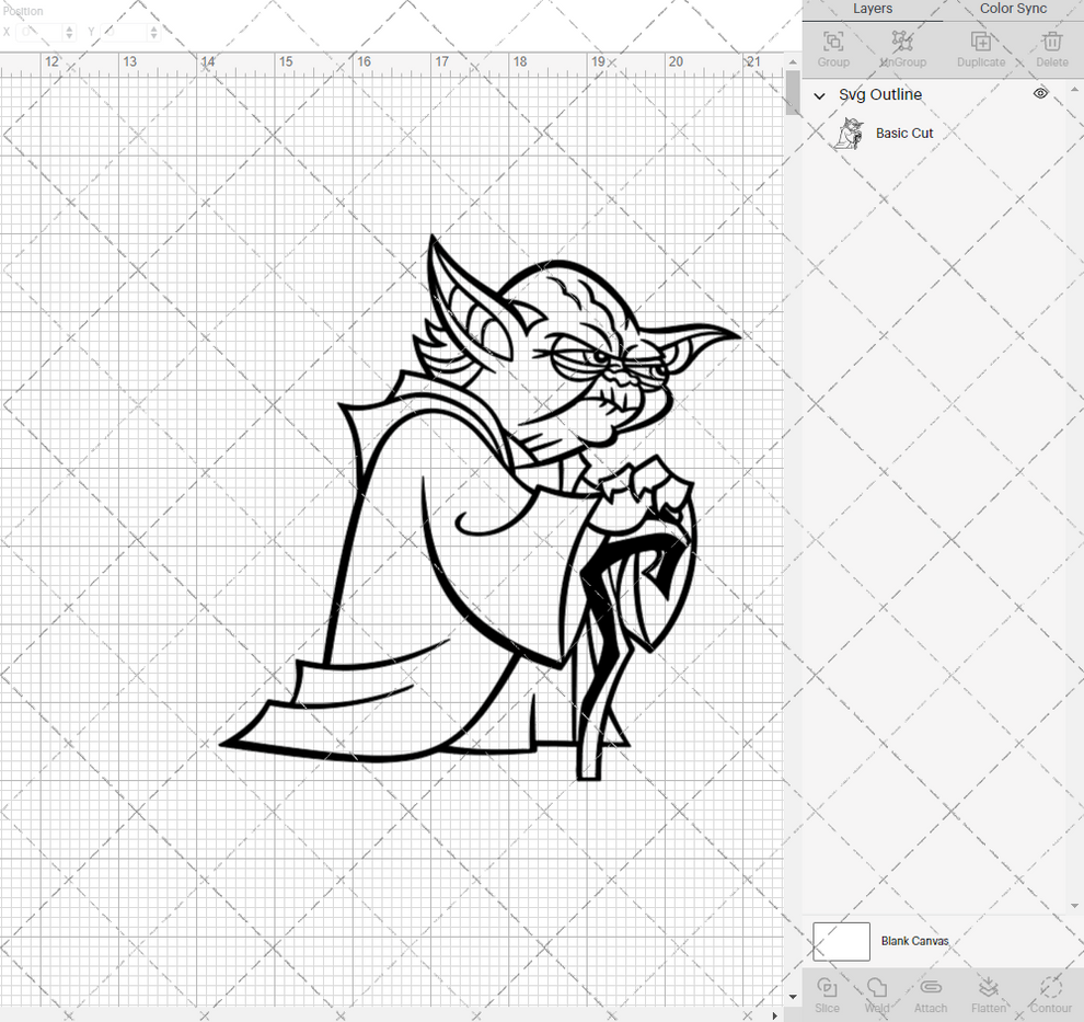 Yoda - Star Wars, Svg, Dxf, Eps, Png - SvgShopArt