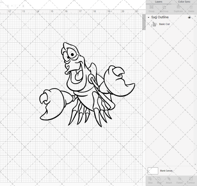 Sebastian - The Little Mermaid, Svg, Dxf, Eps, Png - SvgShopArt