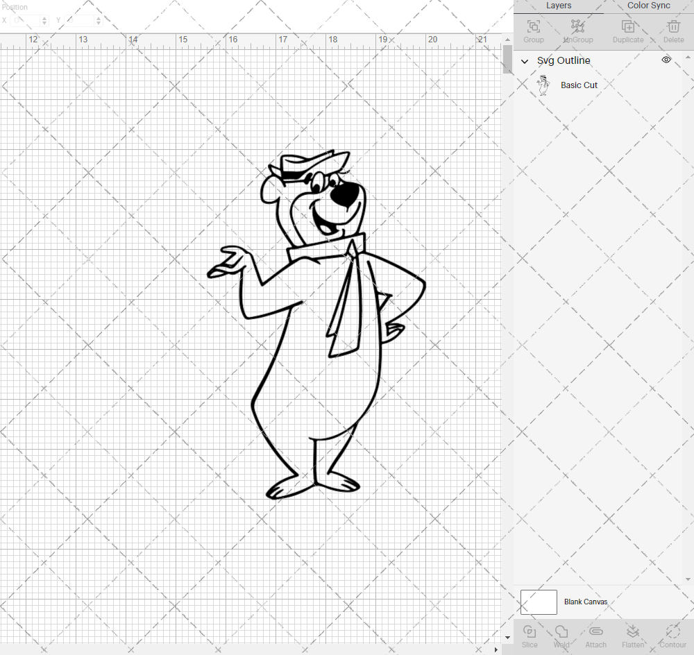 Yogi Bear, Svg, Dxf, Eps, Png - SvgShopArt