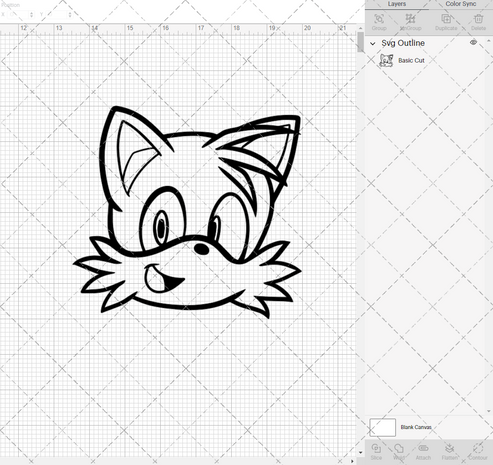 Tails - Sonic the Hedgehog 002, Svg, Dxf, Eps, Png - SvgShopArt