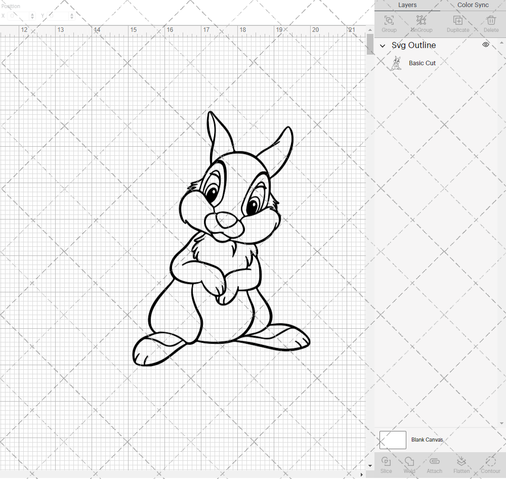 Thumper - Bambi, Svg, Dxf, Eps, Png - SvgShopArt