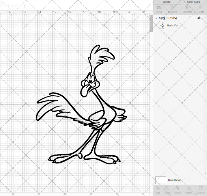 Road Runner - Looney Tunes 002, Svg, Dxf, Eps, Png - SvgShopArt