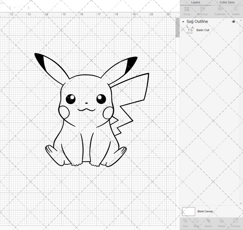 Pikachu - Pokemon 003, Svg, Dxf, Eps, Png - SvgShopArt