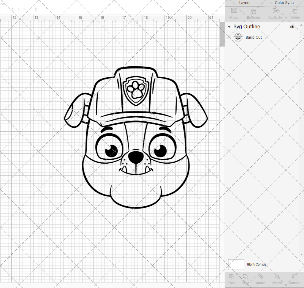 Rubble - Paw Patrol, Svg, Dxf, Eps, Png - SvgShopArt