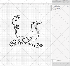 Road Runner - Looney Tunes 003, Svg, Dxf, Eps, Png - SvgShopArt