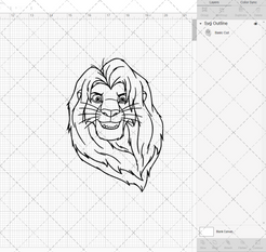 Simba - The Lion King, Svg, Dxf, Eps, Png - SvgShopArt