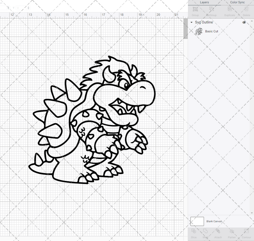 Bowser - Super Mario Bros, Svg, Dxf, Eps, Png - SvgShopArt