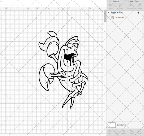 Sebastian - The Little Mermaid 002, Svg, Dxf, Eps, Png - SvgShopArt