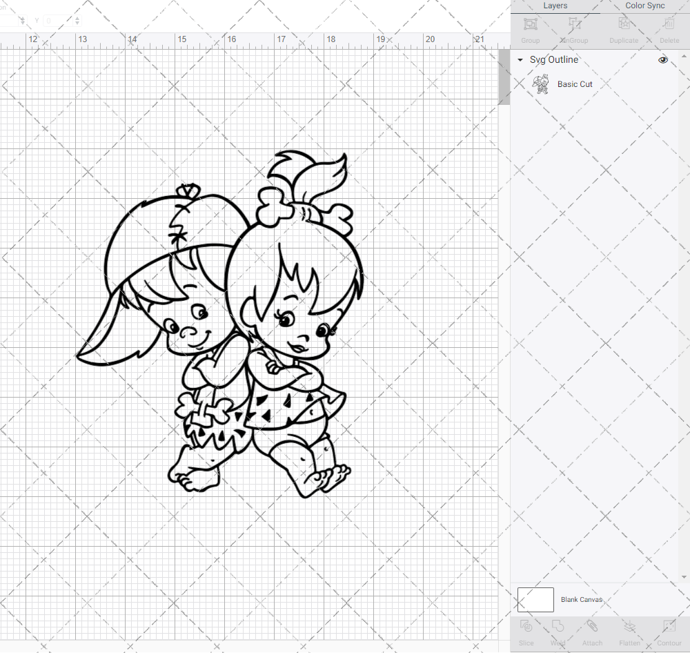 Bamm Bamm and Pebbles - The Flintstones, Svg, Dxf, Eps, Png – SvgShopArt