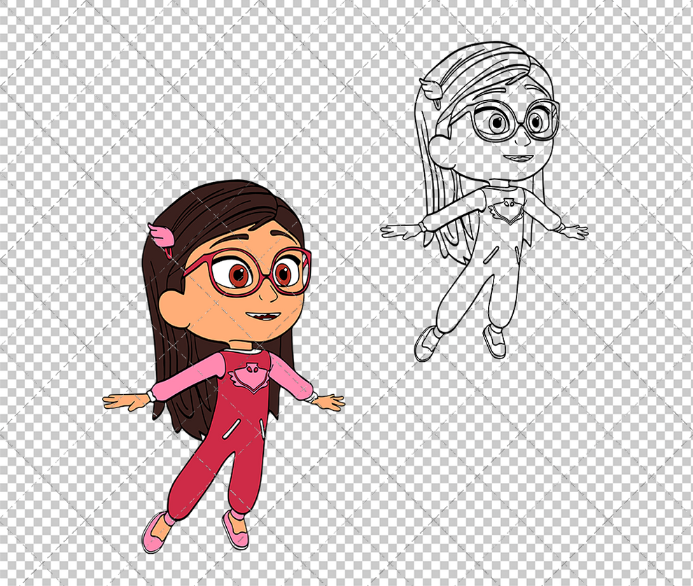 Amaya - PJ Masks, Svg, Dxf, Eps, Png - SvgShopArt