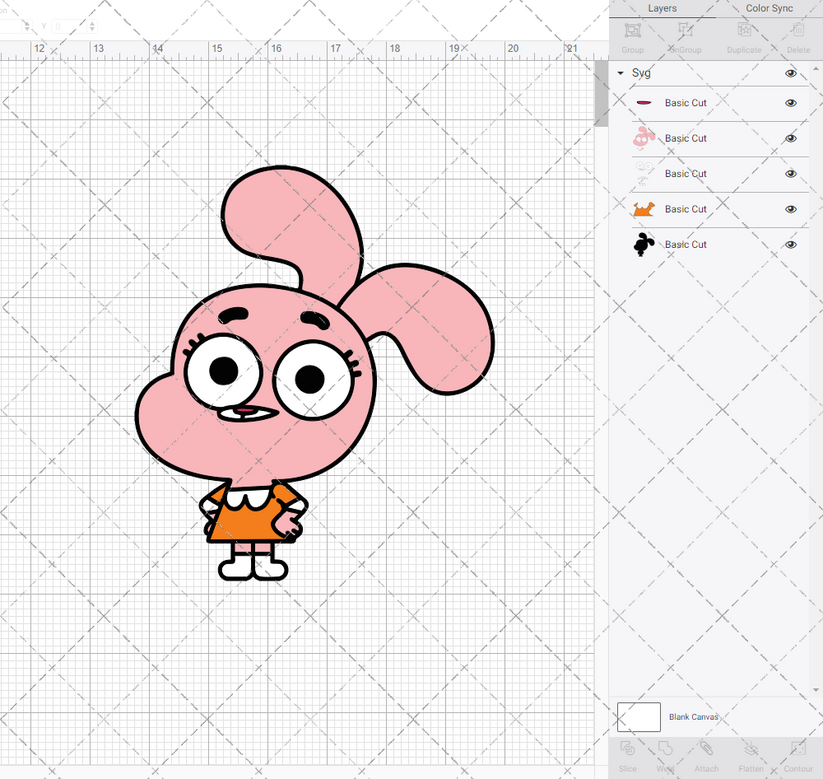 Anais Watterson - The Amazing World of Gumball, Svg, Dxf, Eps, Png ...