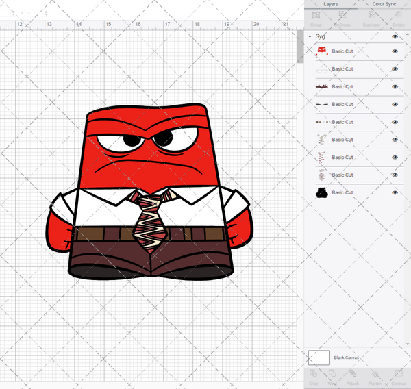 Anger - Inside Out, Svg, Dxf, Eps, Png - SvgShopArt