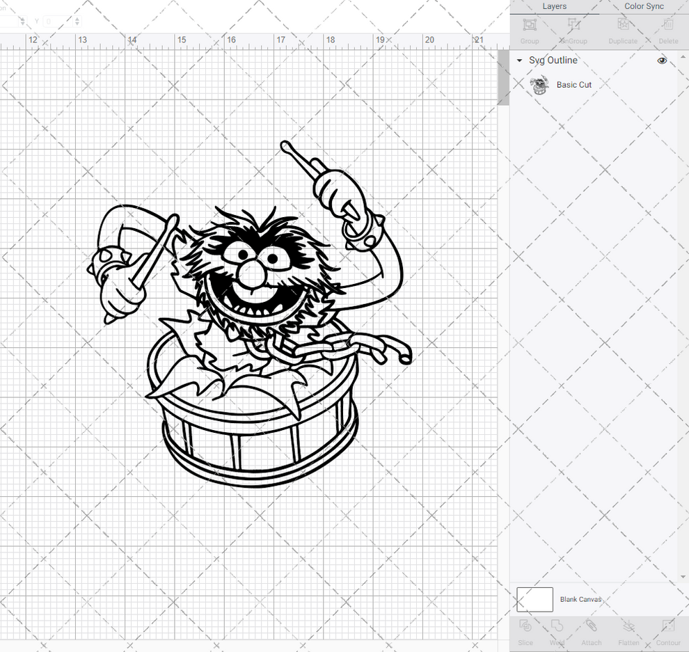 Animal - The Muppet 003, Svg, Dxf, Eps, Png - SvgShopArt