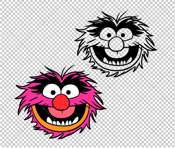 Animal - The Muppet, Svg, Dxf, Eps, Png - SvgShopArt