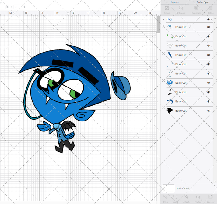 Anti-Cosmo - The Fairly Odd Parents, Svg, Dxf, Eps, Png - SvgShopArt