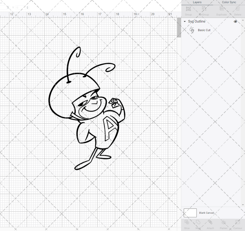 Atom Ant, Svg, Dxf, Eps, Png - SvgShopArt