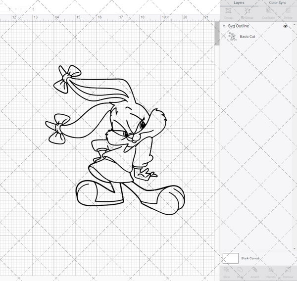 Babs Bunny - Tiny Toon Adventures, Svg, Dxf, Eps, Png - SvgShopArt
