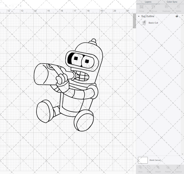 Baby Bender - Futurama, Svg, Dxf, Eps, Png - SvgShopArt