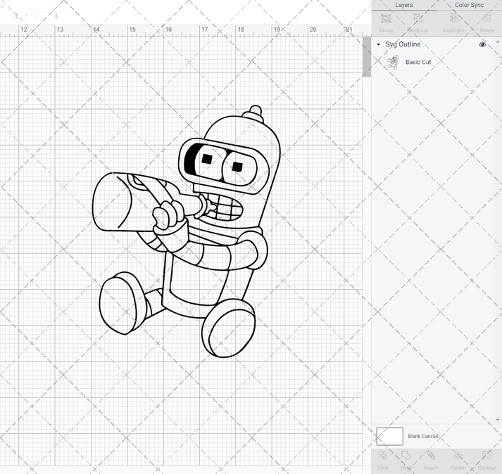 Baby Bender - Futurama, Svg, Dxf, Eps, Png - SvgShopArt