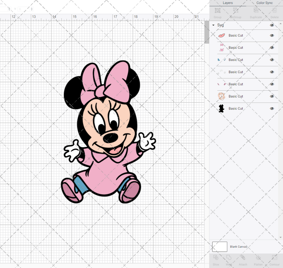 Baby Minnie Mouse, Svg, Dxf, Eps, Png - SvgShopArt