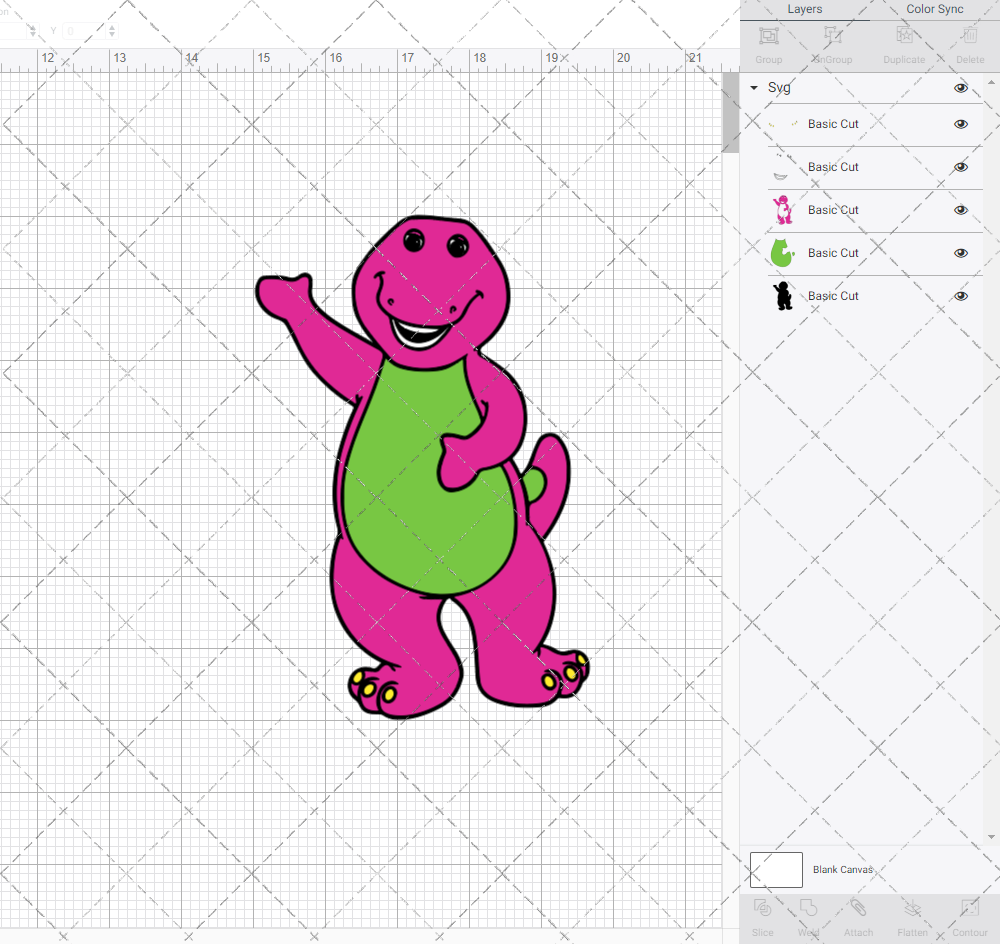 Barney - Barney & Friends, Svg, Dxf, Eps, Png - SvgShopArt