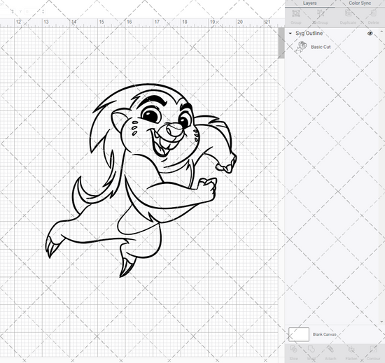 Bunga - The Lion Guard, Svg, Dxf, Eps, Png - SvgShopArt