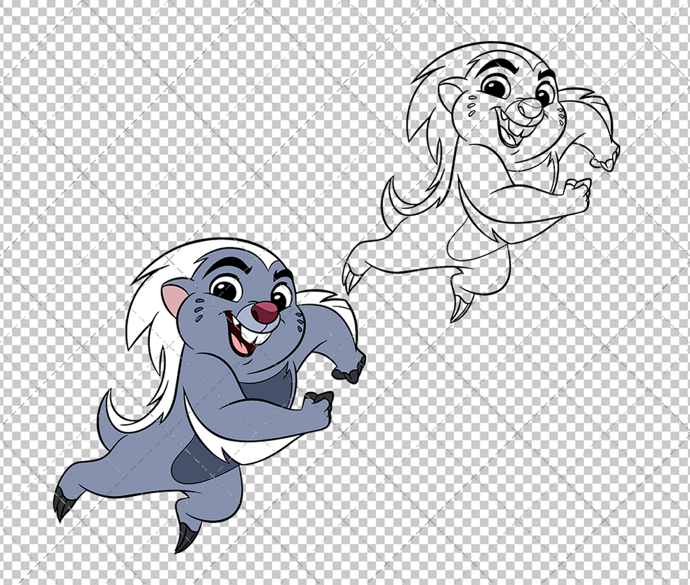 Bunga - The Lion Guard, Svg, Dxf, Eps, Png - SvgShopArt