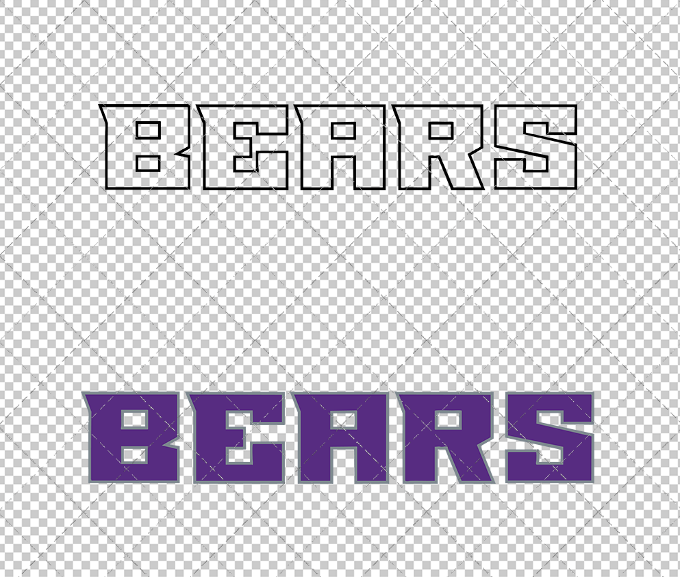 Central Arkansas Bears Wordmark 2017, Svg, Dxf, Eps, Png – SvgShopArt