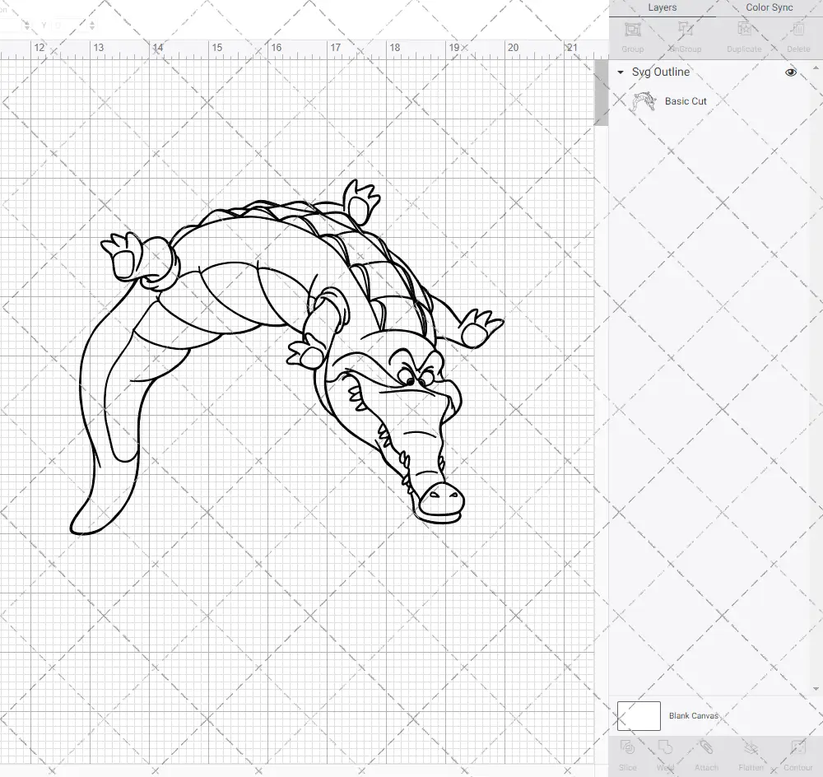 Crocodile - Peter Pan, Svg, Dxf, Eps, Png - SvgShopArt