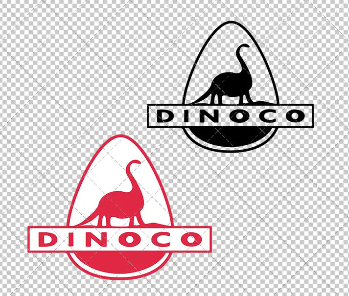 Dinoco Logo, Svg, Dxf, Eps, Png - SvgShopArt