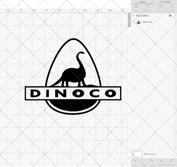 Dinoco Logo, Svg, Dxf, Eps, Png - SvgShopArt