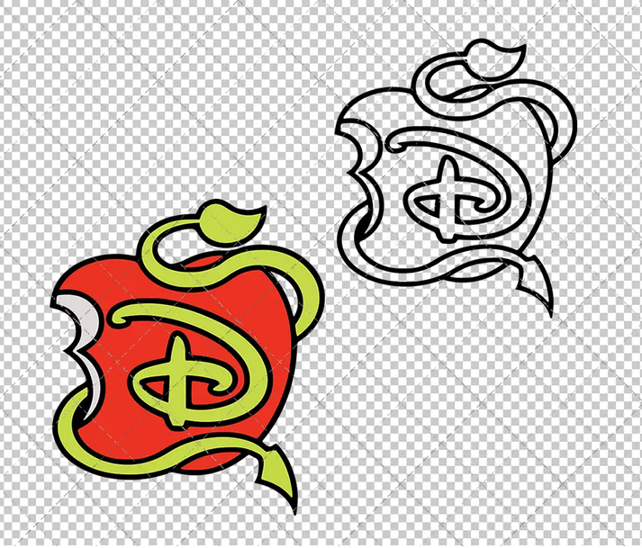 Disney Descendants Logos, Svg, Dxf, Eps, Png - SvgShopArt