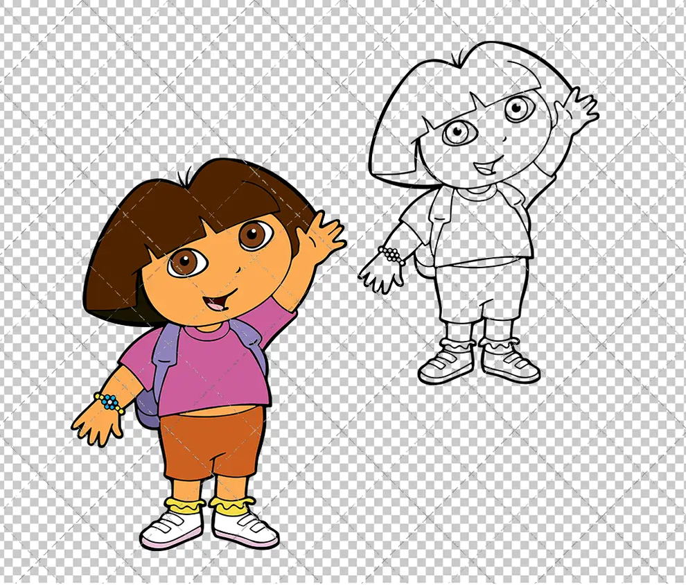 Dora - Dora the Explorer, Svg, Dxf, Eps, Png - SvgShopArt