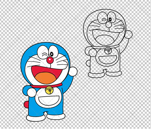 Doraemon, Svg, Dxf, Eps, Png - SvgShopArt