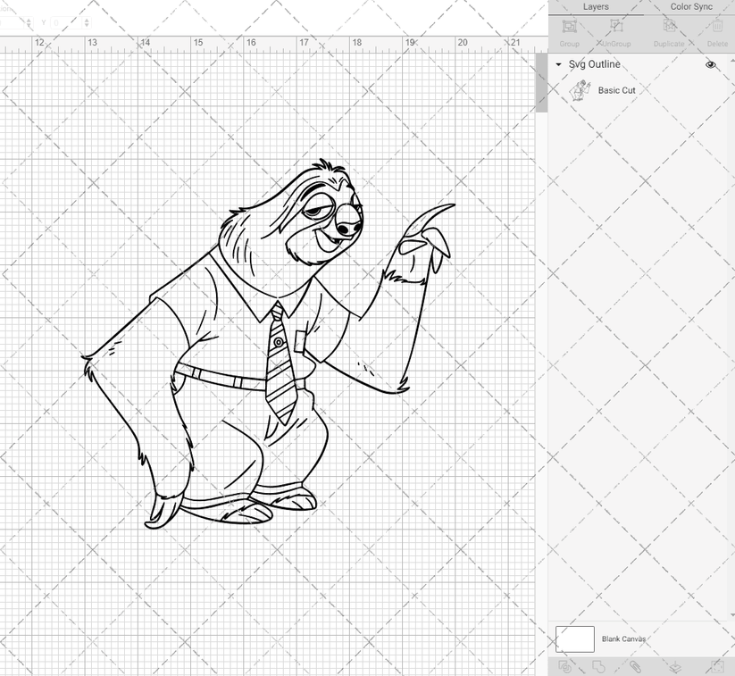 Flash The Sloth - Zootopia, Svg, Dxf, Eps, Png - SvgShopArt